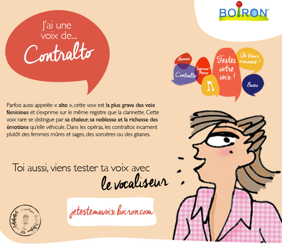 Vous avez une voix de contralto